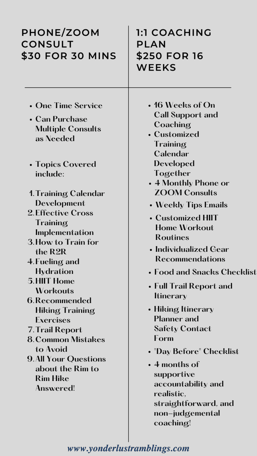 A Complete Step by Step Rim to Rim Training Plan