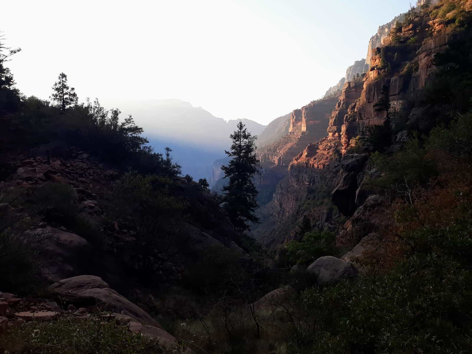 Hiking the North Kaibab Trail in Grand Canyon National Park